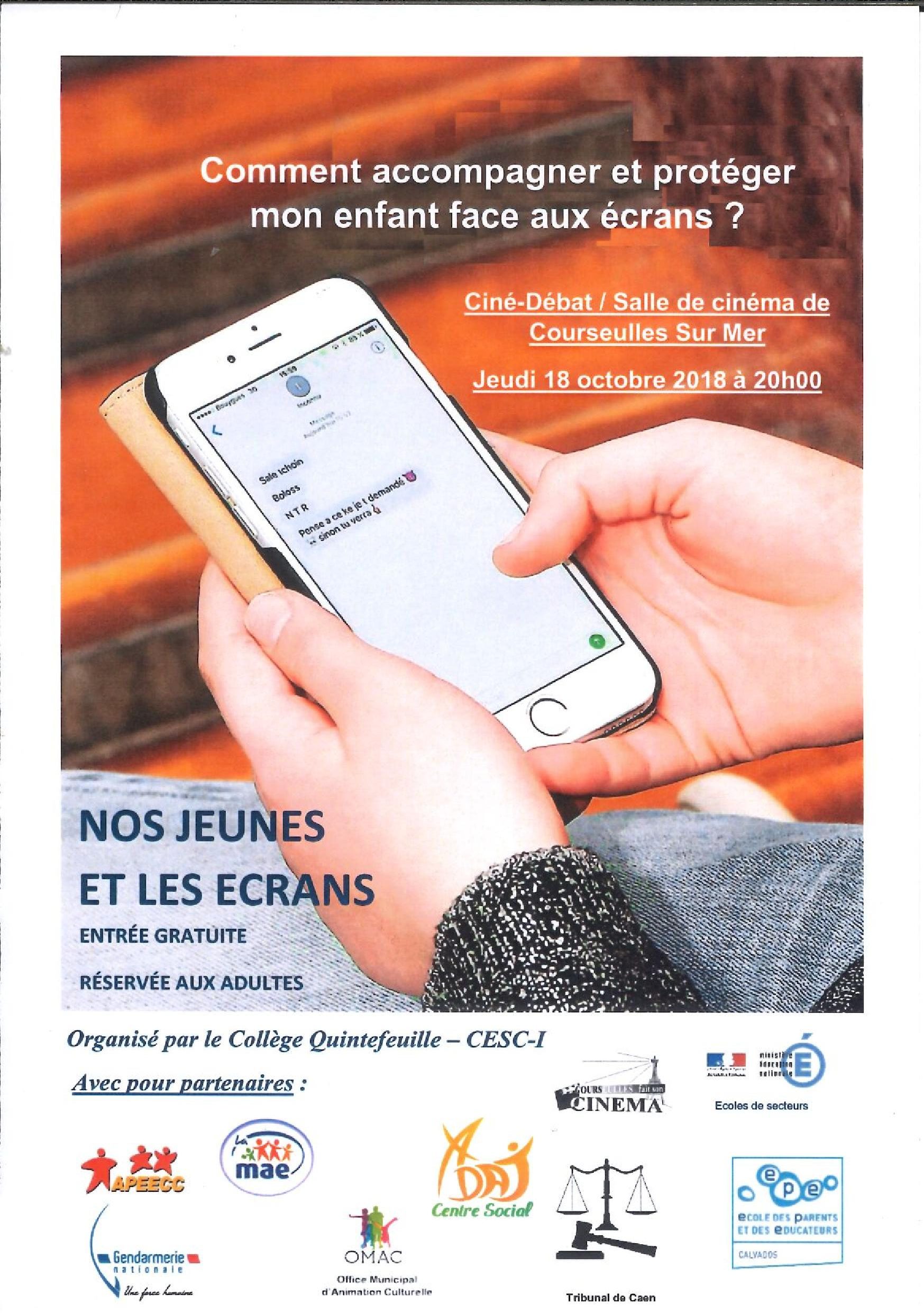 Soirée debat au cinéma de Courseulles sur mer – Centre Socio Culturel ADAJ